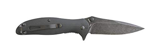 LA Police Gear TBFK S35VN Folding Pocket Knife, Best Knife for Gifts, Folding Pocket Clip Knife - Black
