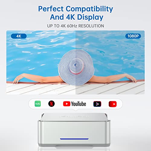 KAMRUI Mini Computers,12GB RAM 256GB SSD Intel 11th Mini Desktop Computers, N5105 Mini PC Windows 11 Pro(Up to 2.9GHz), Micro PC Support 4K HDMI, VESA, 2.4G/5G WiFi BT Home Office