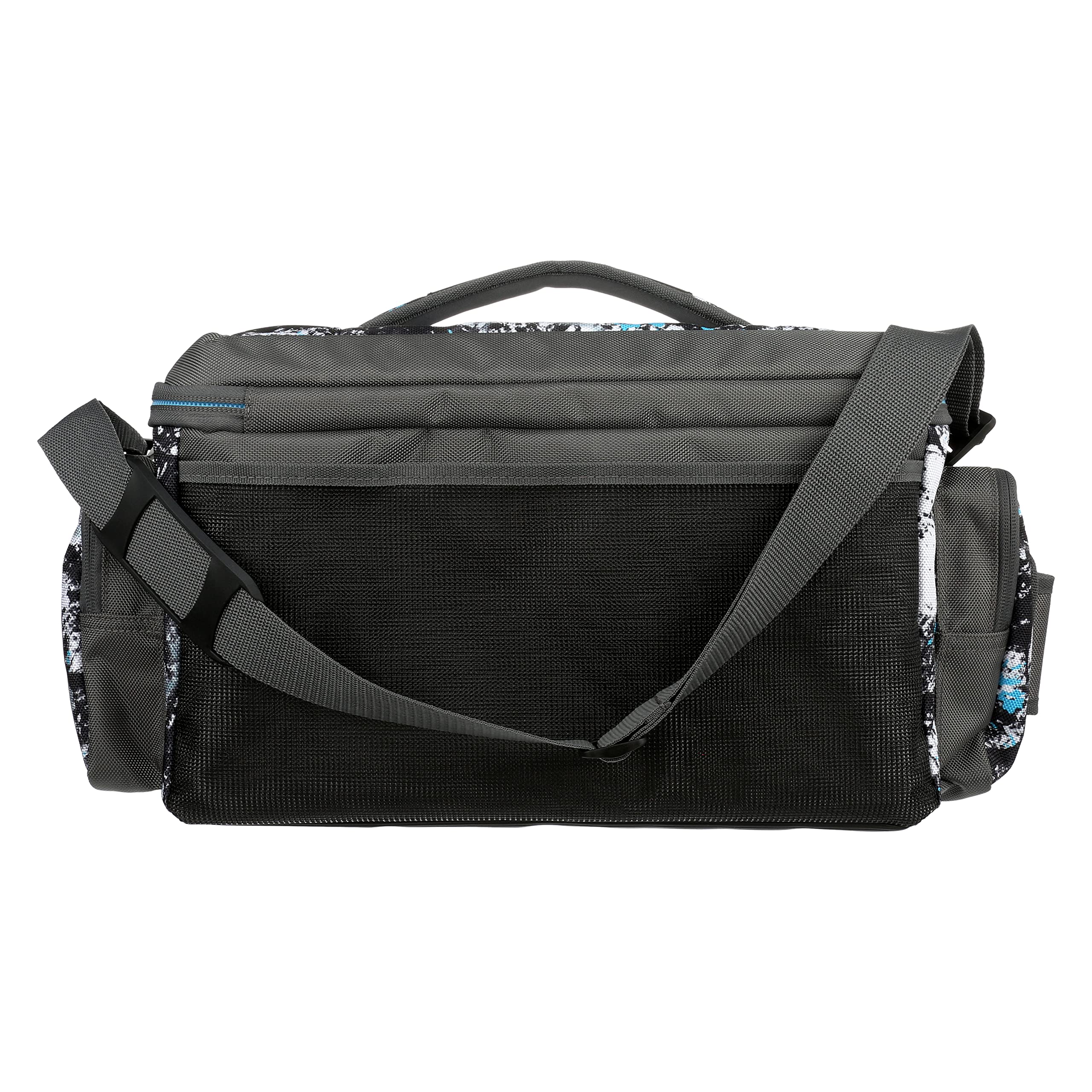 Evolution Fishing Largemouth 3700 Tackle Bag - 19" in, Water Camouflage, Outdoor Carry Bag w/ 3 Fishing Trays, Plier Holster, Tackle Box Storageā¦