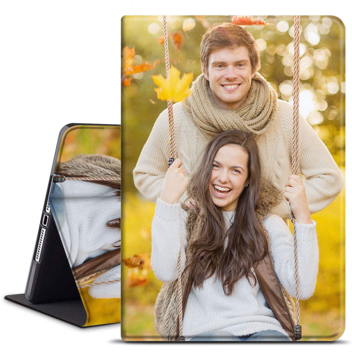 KEAECIZ Personalized Custom Photo Case for iPad 10th Generation Case 2022, Microfiber Lining Soft TPU Back Case for iPad 10.9 inch with Auto Sleep/Wake Smart Leather Cover