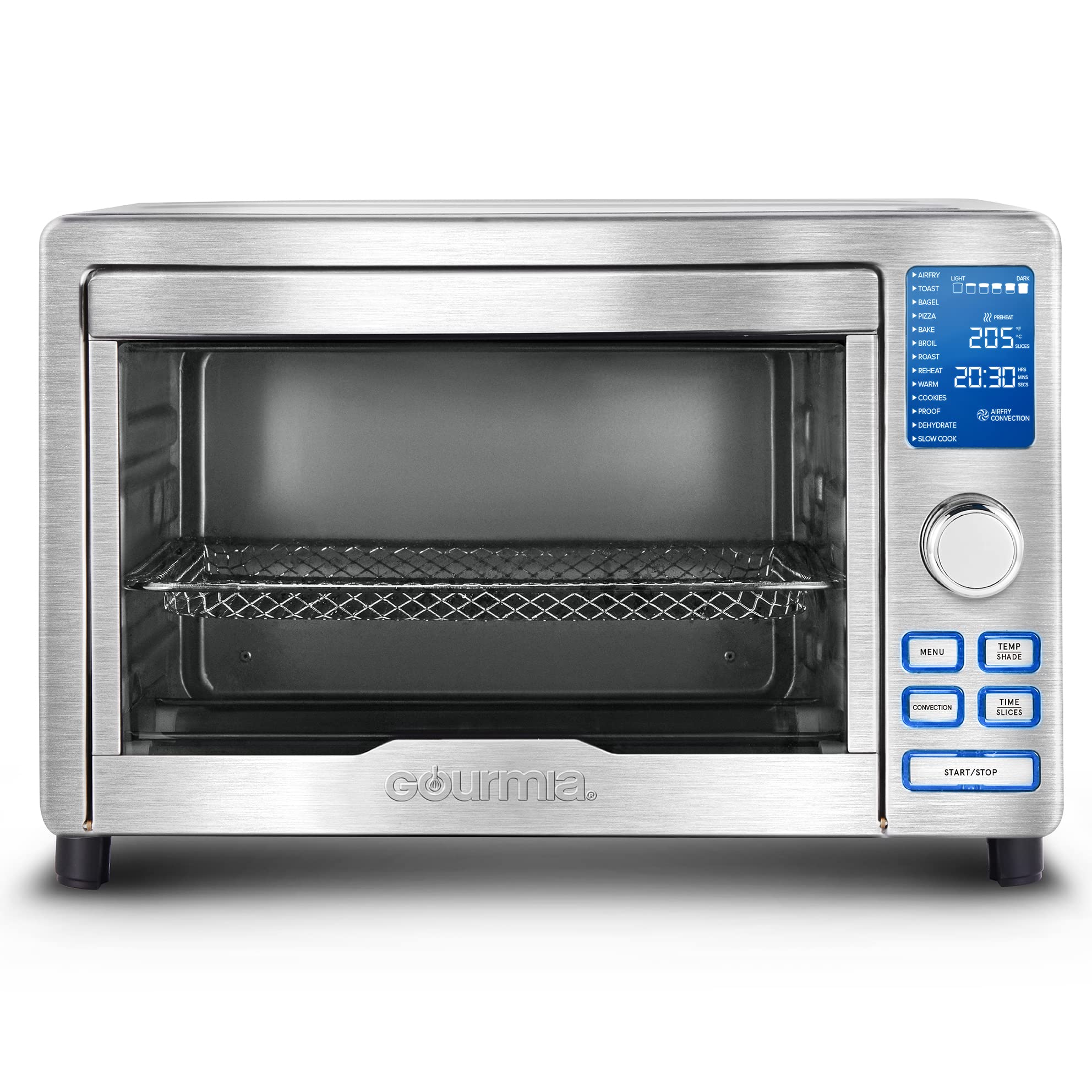 Gourmia Digital Stainless Steel Toaster Oven Air Fryer ā Stainless Steel