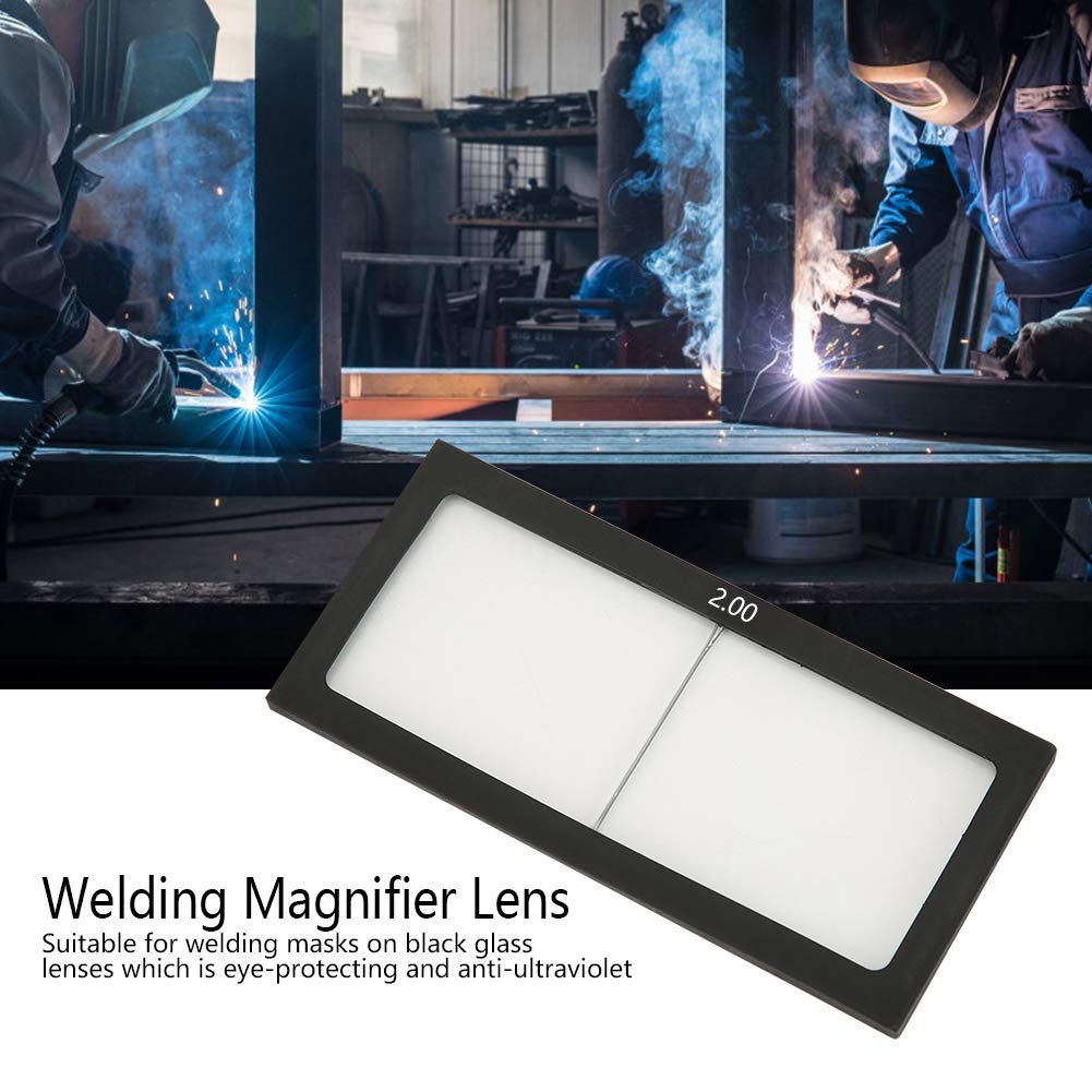 Magnifying Welding Lens, welding helmet magnifying Helmet Diopter Corrective 1.0/1.5/2.0/2.5/3.0 Cheater Insert Glass Magnifier Eye Protecting Welder Accessories