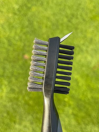 EAST TN. OUTFITTERS ACCURACY MATTERS ParaCourse Paracord Golf Tee Holder & Brush Retractable Club Cleaner Gift Clip On Bag Cart Caddy Cleaning Accessory