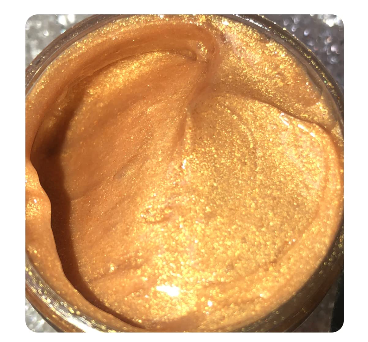 Dipped Gold Shimmering Body Butter, Illuminating, Moisturizing, Non-Greasy, Gold Sparkles, Healthy Glow. (2 OZ)