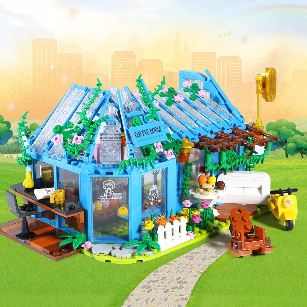 EDGKODK Flowers House Building Toys for Girls Aged 8-12, 637 Pieces