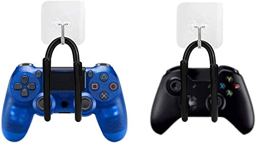 Eboxer Adhesive Wall Hooks, Transparent Reusable Heavy Duty Adhesive Hooks Wall Hanger for Switch, for, for, Headphone and Hanging Key Hat Coat, Adhesive Wall Hook + Hanger