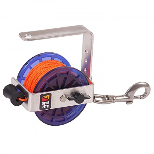 Dive Rite Classic Safety Reel, 140ft Orange Line W/Shackle Snap
