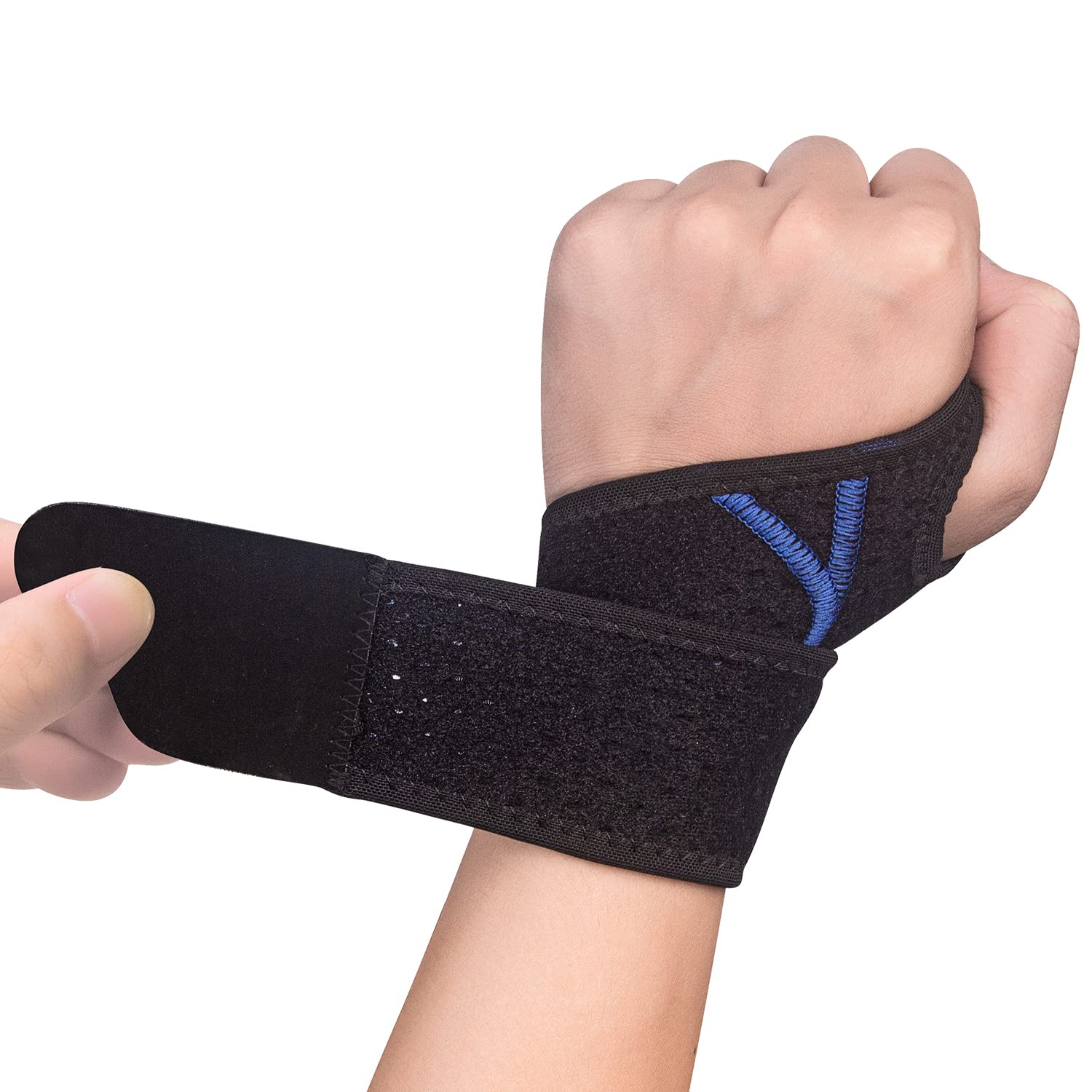EDNYZAKRN Wrist Brace for Carpal Tunnel, Arthritis, Tendonitis, Pain Relief, Compression Wrist Support Wraps for Working Out, Weightlifting, Bowling, Tennis, Golf