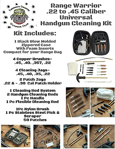 EDOG Canik TP9 SFX (Exploded View) PPistol Cleaning Mat & Range Warrior Handgun Cleaning Kit & E.D.O.G. Tac Pak Cleaning Essentials