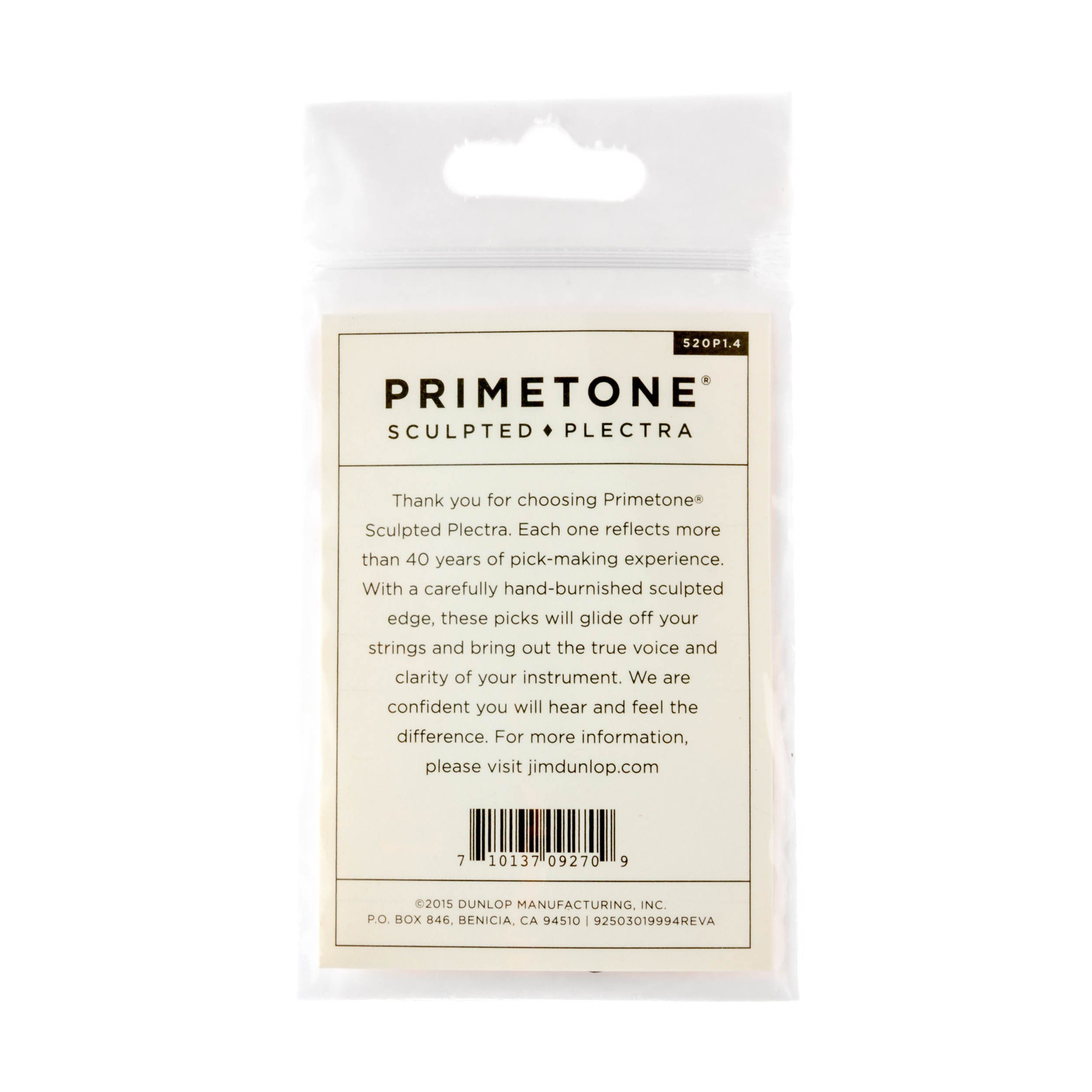 Dunlop 520P140 Primetone Jazz lll XL Grip Pick 1.4mm- 3 Pack