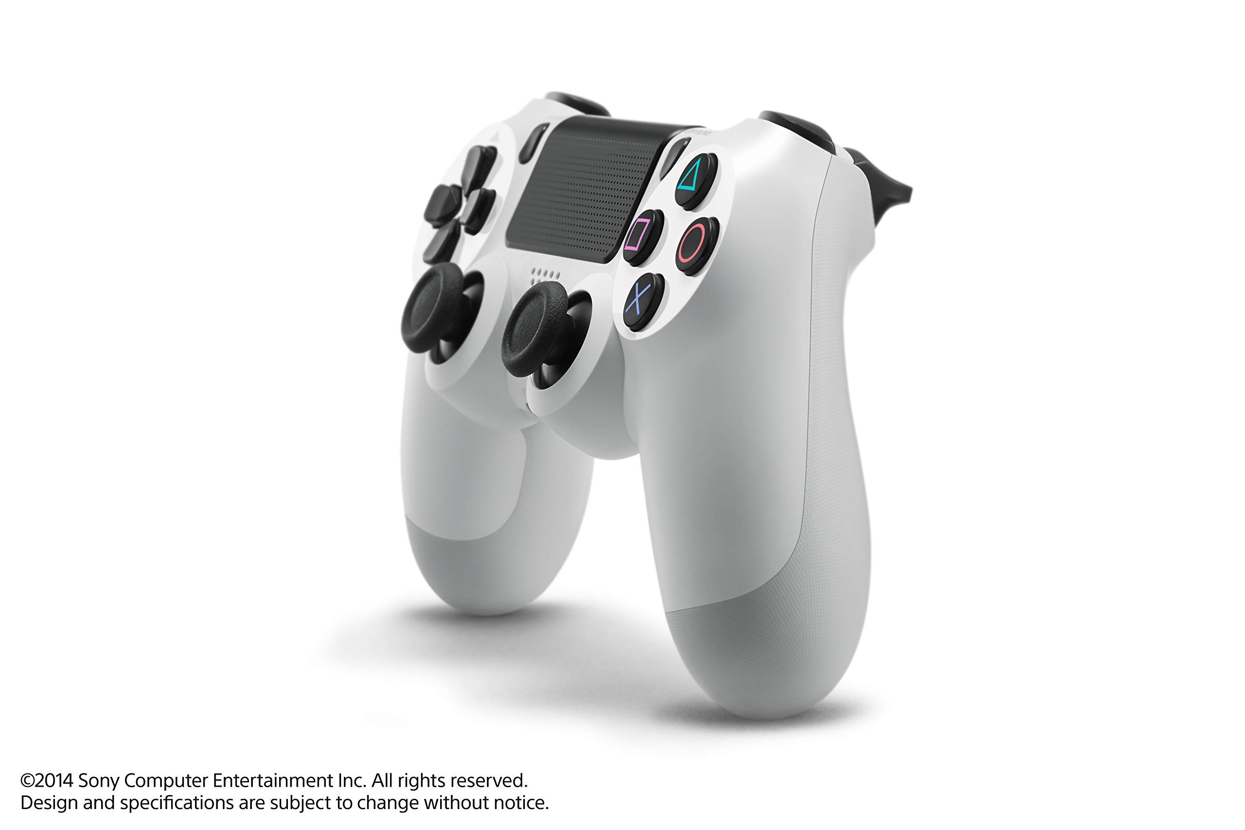 DualShock 4 Wireless Controller for PlayStation 4 - Glacier White (Renewed)