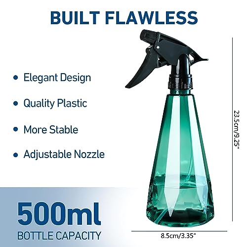NAGRIS Empty Bottle 17Oz Plant Flower Watering Cans Manual Water Pot Household Garden Watering Tools Refillable Sprayer Atomizer