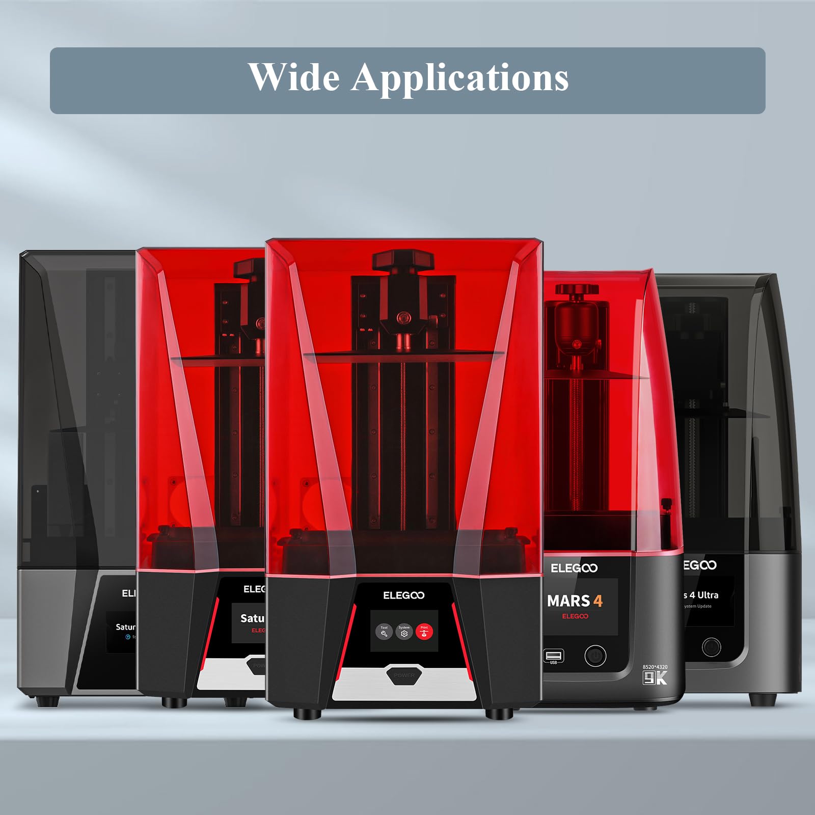 ELEGOO ABS-Like Resin 2.0 Photopolymer Resin UV Curing 405nm ABS 3D Resin for LCD 3D Printer Grey 1000G