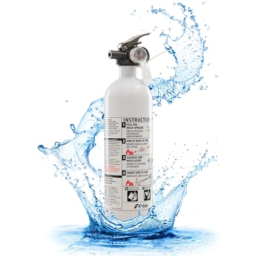 Kidde Mariner PWC Marine Fire Extinguisher for Boats, 5-B:C, 3.3 Lbs., Coast Guard Approved, Mounting Bracket (Included), White