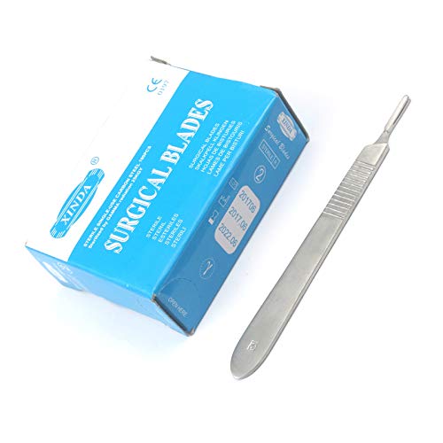 LAJA IMPORTS 100 Scalpel Blades #11 and Includes ONE Handle #3