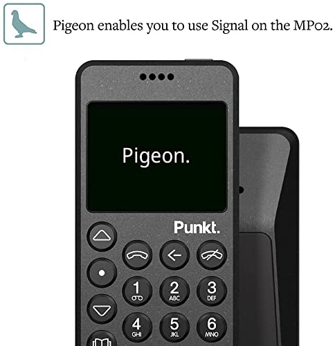 Punkt. MP02 New Generation 4G LTE Minimalist Mobile Phone, Unlocked, Nano-SIM, Wi-Fi Hotspot, Digital Security, 2GB RAM+16GB Storage, 1280 mAh Battery, Multiband β Black