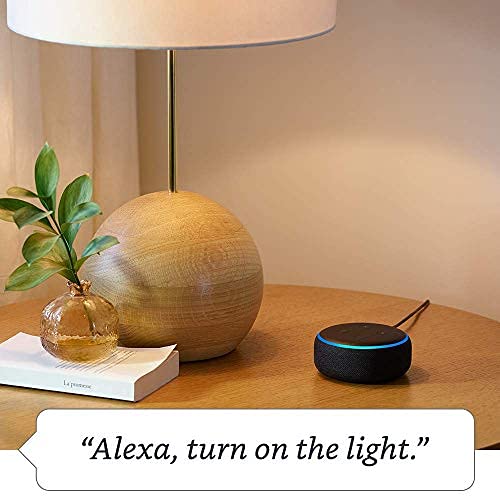 Echo Dot (3rd Gen) | Charcoal with Sengled Bluetooth Color bulb | Alexa smart home starter kit