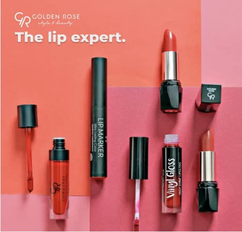 Golden Rose Lip Marker Lip Stain Ultra Long Lasting Natural Finish Water Based with Aloe Vera and Vitamin E (105 Mulberry)