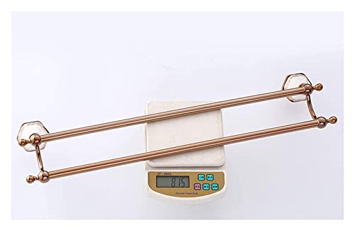 Towel BAR Rack Retro Bathroom Hardware Bathroom All Bronze European Style Bathroom Antique Towel Bar Double Pole Towel Hanging Rod