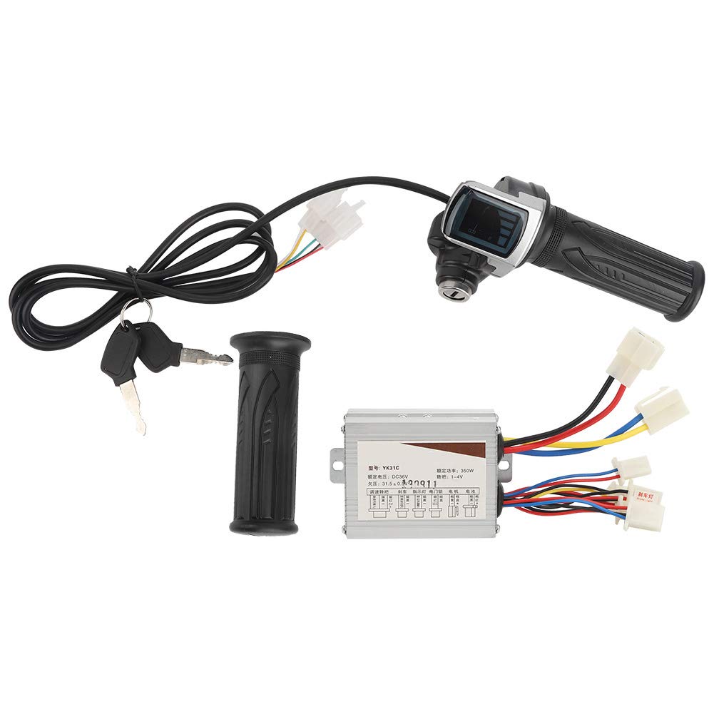 Dilwe 36V 350W Electric Throttle Grip with Lock Controller Accessory,Electric Bike and Spare Parts