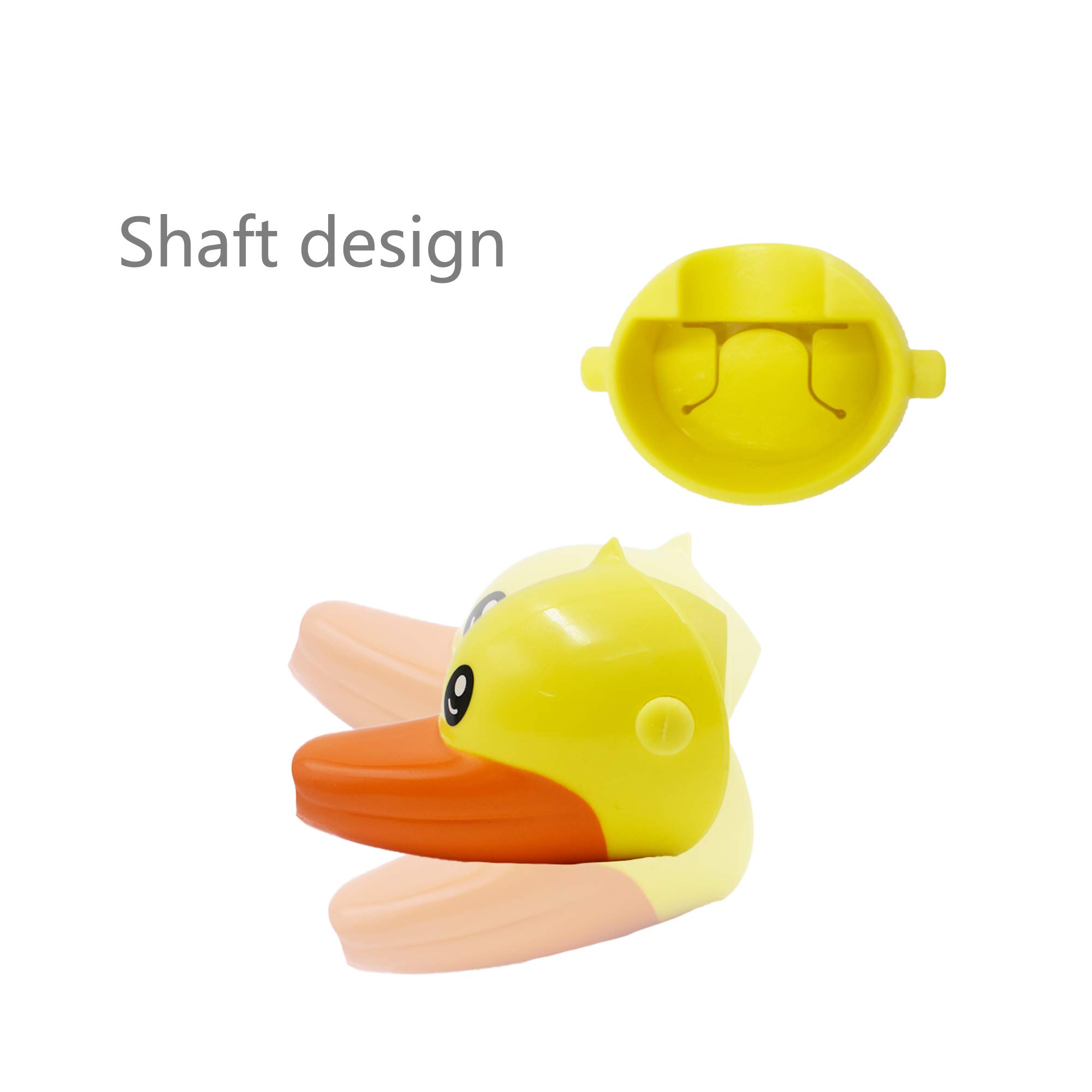 Duck Shape Children's Bathroom Kitchen Faucet Extender Cartoon Sink Handle Extender Hand Wash Soft and Durable to Help Kids Safely Interesting Wash Hands for Toddlers,Kids