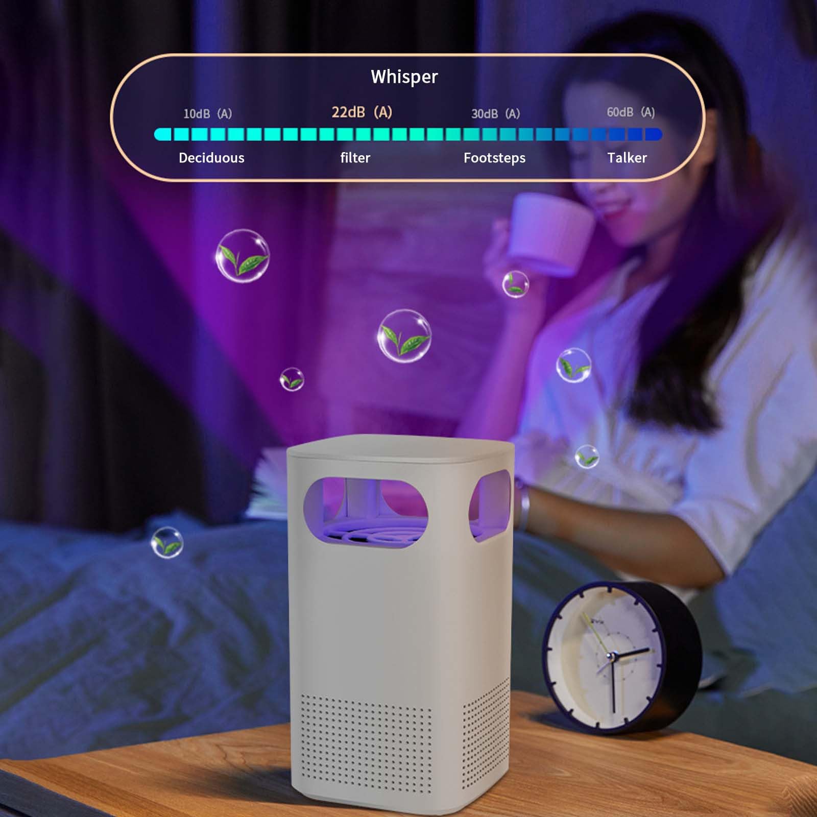 Home ๐๐ผ๐ฟ๐บ๐ฎ๐น๐ฑ๐ฒ๐ต๐๐ฑ๐ฒ Air Purifier, USB Charing Indoor Household Bedroom Air Purifier Large Coverage 330 Sqft, Portable Air Purifier Effectively Air Fresher Purifier For Cleaning Air Odors