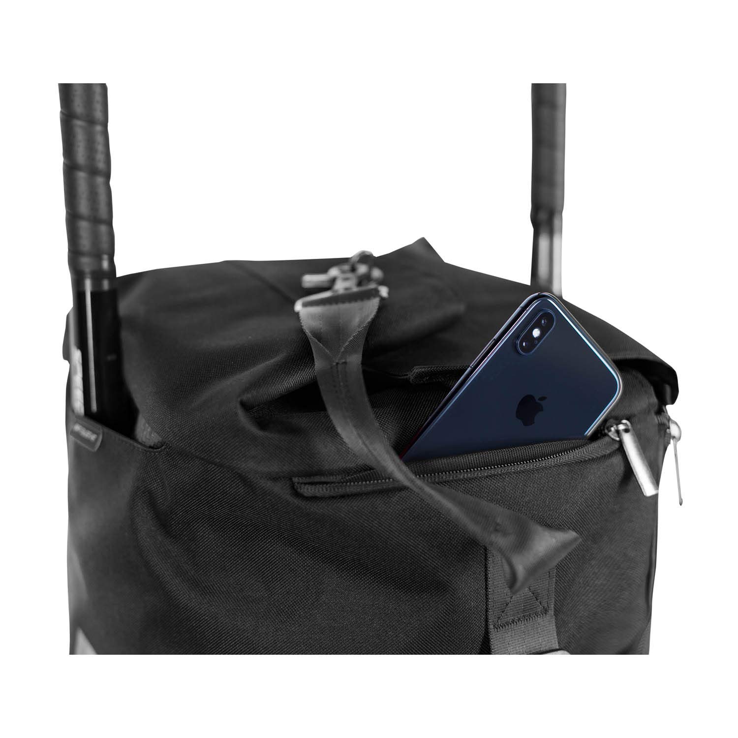 EASTON RETRO Bat & Equipment Duffle Bag, Baseball Softball, 2 Bat Sleeves, Vented Shoe Compartment, Easy Gear Access with Full Length Side Zipper, Shoulder & Backpack Straps, Fence Hook, Heather Grey