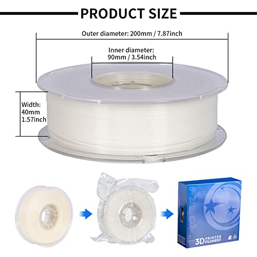 Pla Filament 1.75mm, Pla Glow in The Dark Filament, Multicolor, Green, Blue,Purple,Orange,Pink,Shiny,Fit Most FDM Printer,Dimensional Accuracy +/- 0.05 mm,1kg Spool(2.2lbs)