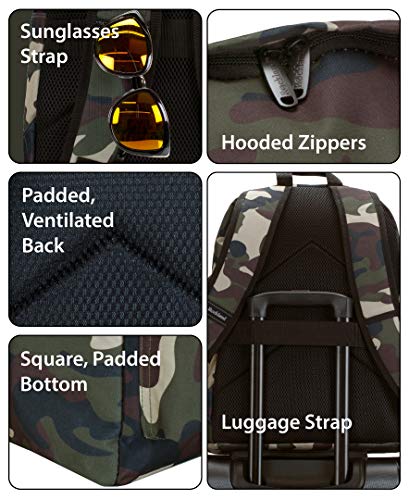 Rockland Classic Laptop Backpack, Camo, Large