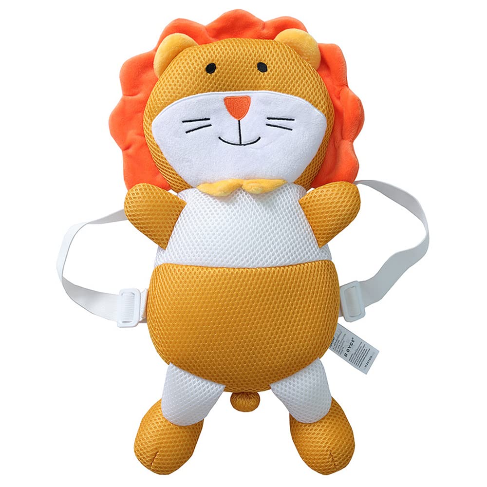 Feidoog Baby Head Protector Backpack for Walking & Crawling,Orange Lion