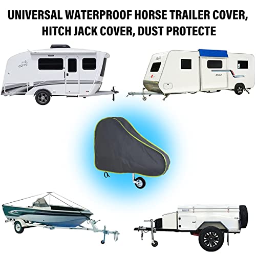 Trailer Hitch Covers, Universal Trailer Hitch Cover Waterproof Cover for Caravan, Tongue Jack Cover, PVC Tow Hitch Cover for Campervan, Caravan and Trailer