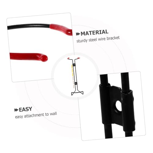 NESTINGHO 4pcs Fire Extinguisher Hanger Fire Extinguisher Hook for Vehicle Fire Extinguisher Wall Bracket Dry Extinguisher Hanger Chemical Extinguisher Bracket Extinguisher Hooks Steel Black