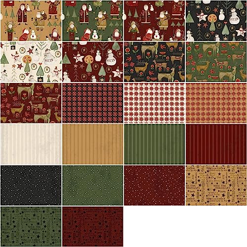 Teresa Kogut Kringle 5" Stacker 42 5-inch Squares Charm Pack Riley Blake Designs 5-13440-42