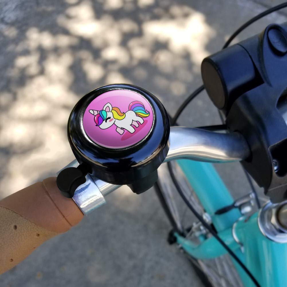 Cute Kawaii Rainbow Unicorn Chibi Bicycle Handlebar Bike Bell