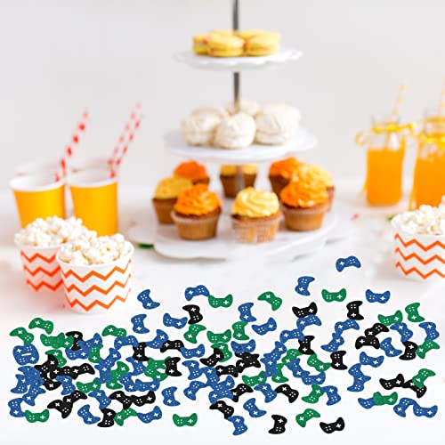 INNORU Video Game Confetti Glitter, Game Theme Birthday Table Confetti, Game Player Paper Scatter, Baby Shower Party Table Decorations Confetti, 120pcs
