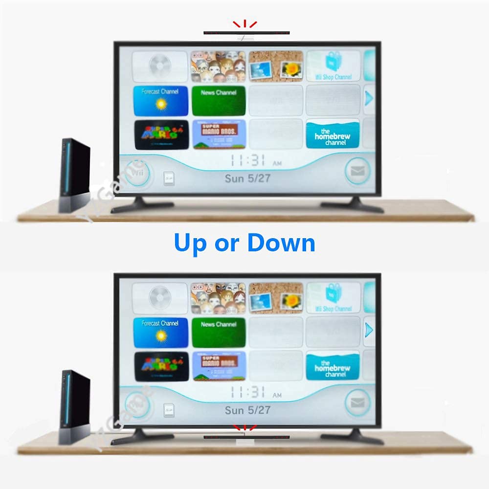 Replacement for Wii Sensor Bar Compatible with Wii U for Nintendo Wired Lnfrared Sensor Bar Wii Console Accessories