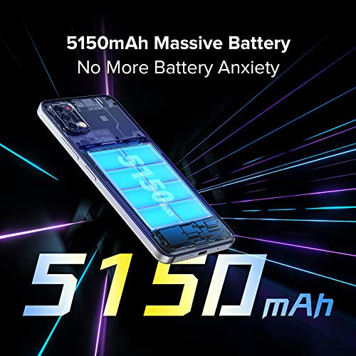 UMIDIGI A11 Cell Phone(3+64GB), 6.53" HD+ Full Screen Unlocked Smartphone, 5150mAh Battery Android Phone with Dual SIM (4G LTE) Android 11