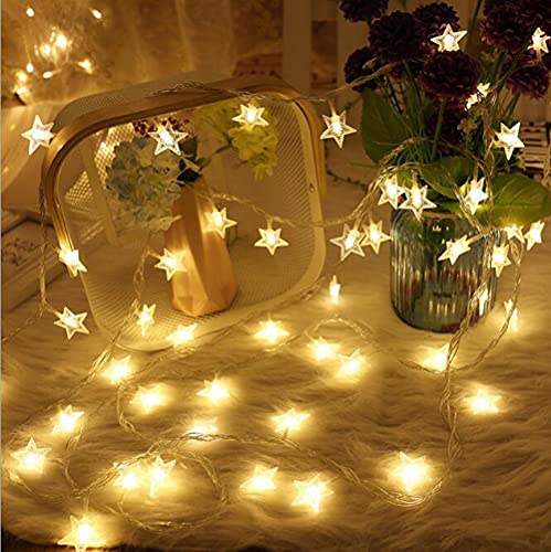Mengersi Bed Canopy for Girls with Stars String Lights,Double Sheer Mesh Lightproof Canopy Bed Curtains Bed Netting-Extra Large for Twin Full Queen King Bed,Castle Play Tent Hanging House Décor