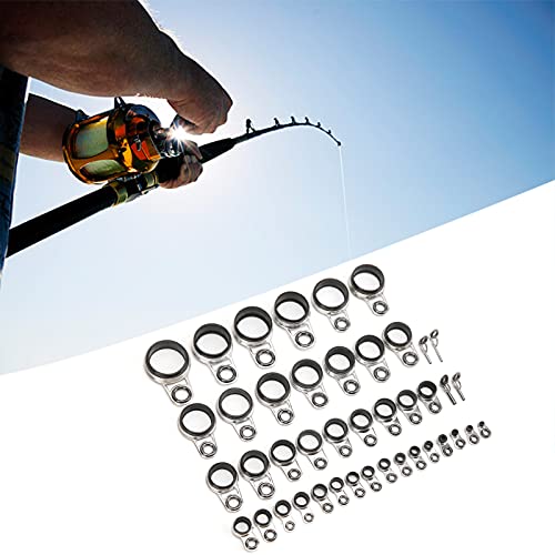 Fishing Guides Line Rings for Rock Casting, Ceramics Abrasion-proof Fishing Tools Rust-resistance Anti-rust for Fishing