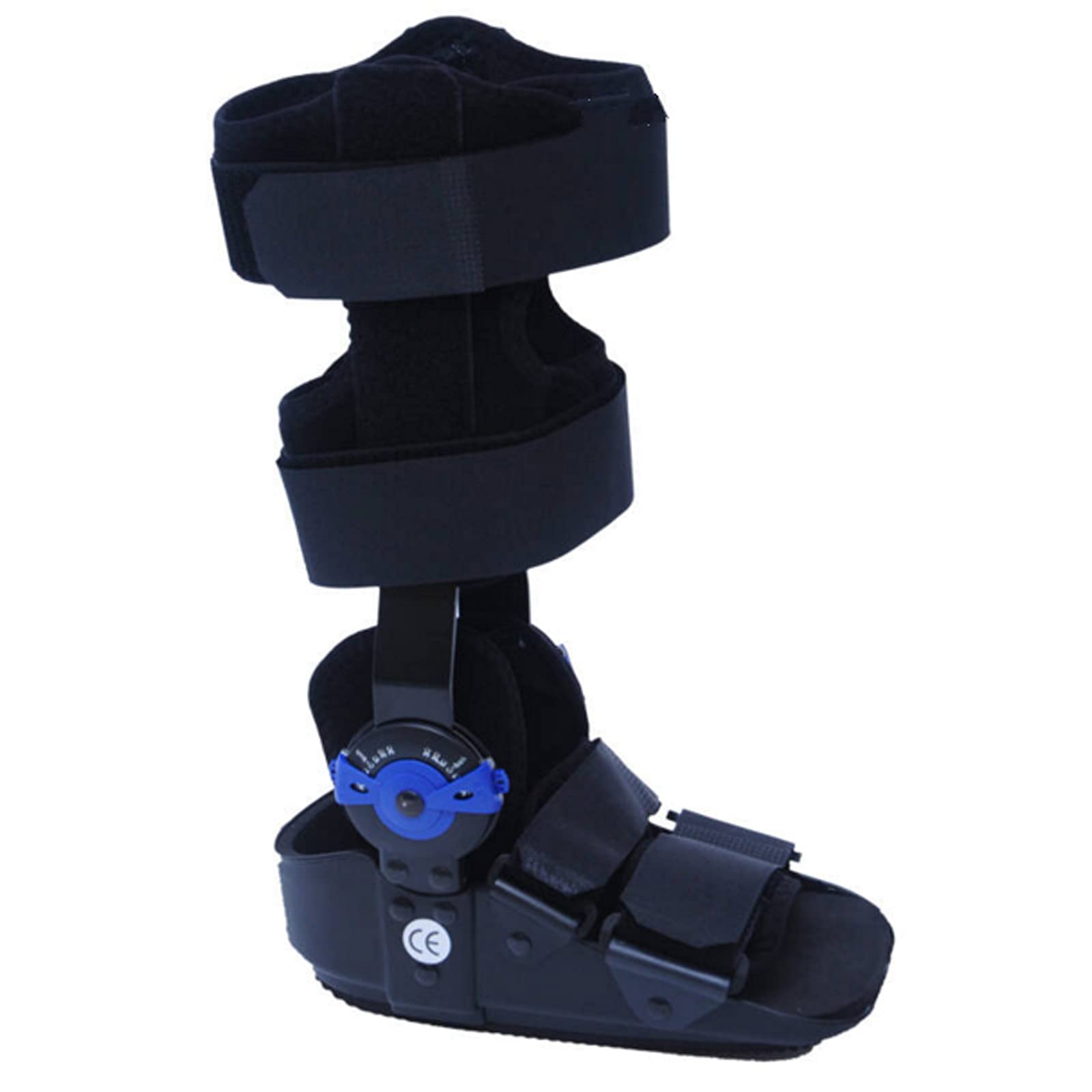 DXDUI Foot Orthosis Boots Fracture Ankle Foot Stabilizer Brace Fixed Leg Fracture Lower Limb Paralysis for Knee Ankle Foot Injuries and Ankle Sprain,S