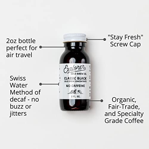 Explorer Gift Pack | Cold Brew Super Concentrate | 2 fl oz. I Medium Roast, Liquid Form I 4 Caffeine Level Sampler