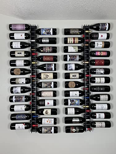 Montana Angle Worx Latitude 12 Bottle Wall Mounted Steel Wine Rack Refined Industrial Wine Storage