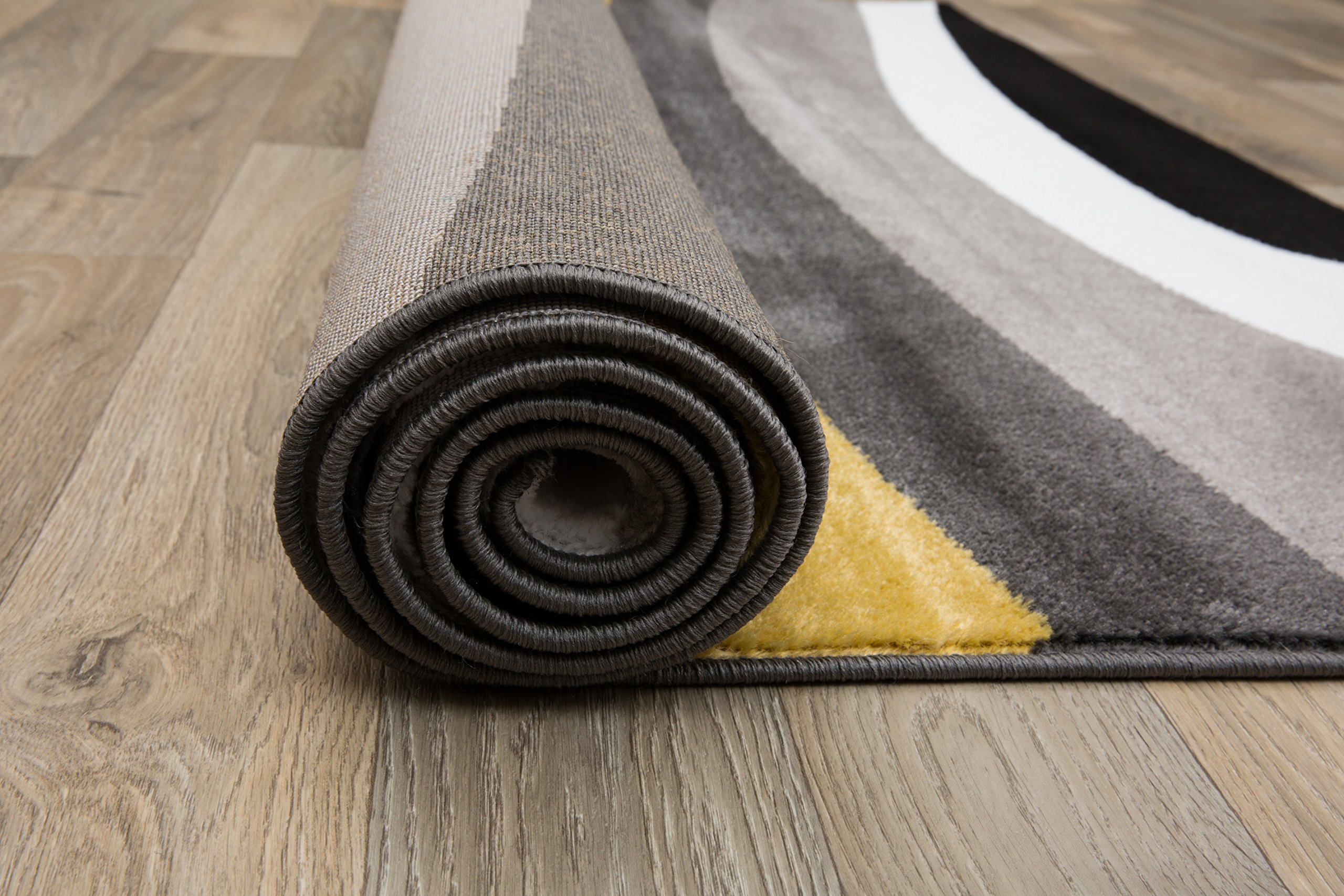 Rugshop Abstract Contemporary Modern Runner Rug 2' x 7'2" Yellow