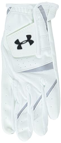 Under Armour boys Iso-chill Golf Glove Jr. , White (100) , Right Hand Youth Large