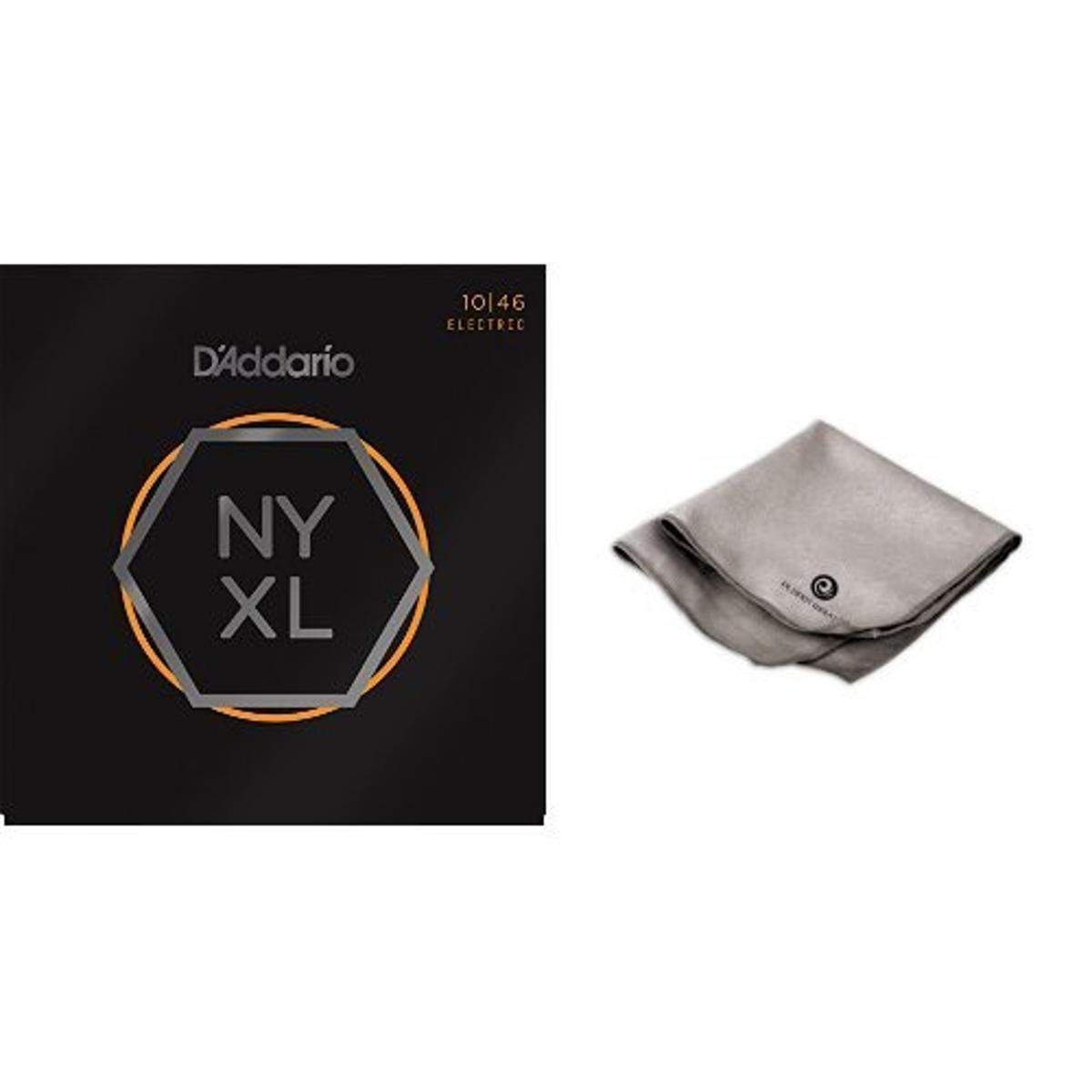D'Addario NYXL1046 Nickel Plated Electric Guitar Strings (Light) 3 Pack Bundle