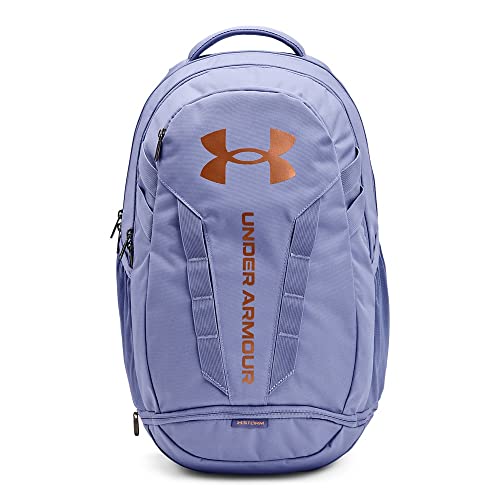 Under Armour Hustle 5.0 Backpack, (576) Peri/Peri/Metallic Light Copper, One Size Fits All