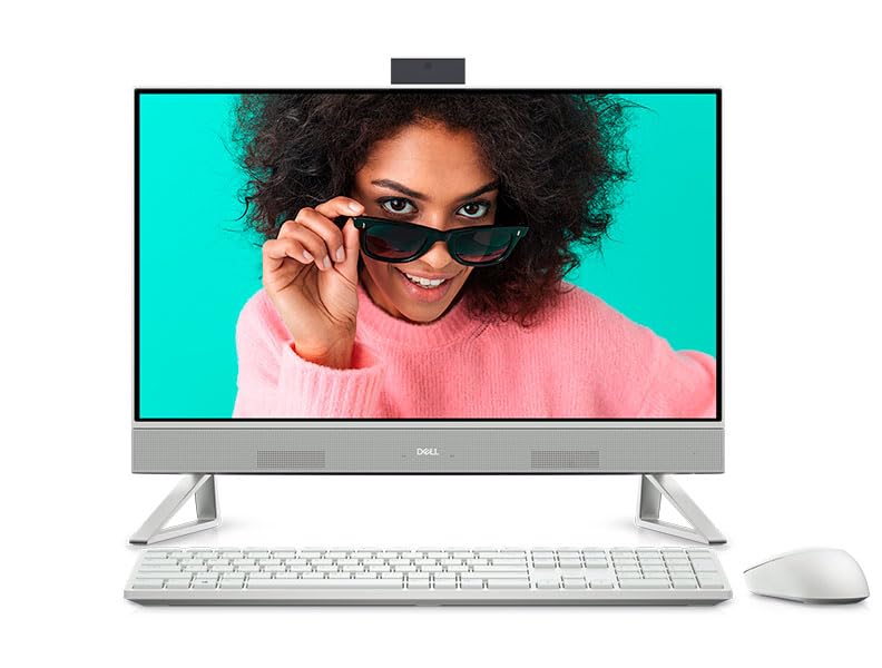 Dell 2023 Newest Inspiron All-in-One Desktop, 23.8 Inch FHD Touchscreen Display, Intel Core i5-1235U, 16GB RAM, 512GB SSD, 1TB HDD, Intel UHD Graphics, Bluetooth, Wi-Fi 6, Windows 11 Home, White