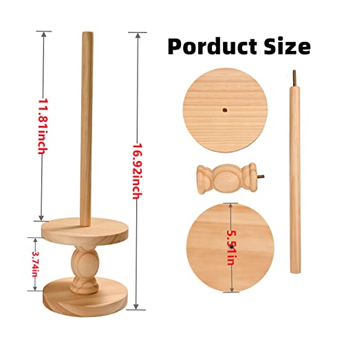 WILLOWDALE Farmhouse Donut Stand Holder Doughnut Bagel Display Rustic Wood Stacker Tower for Bridal Showers,Wedding Birthday Parties, Party Decorations Supplies Dessert Table-2 PCS