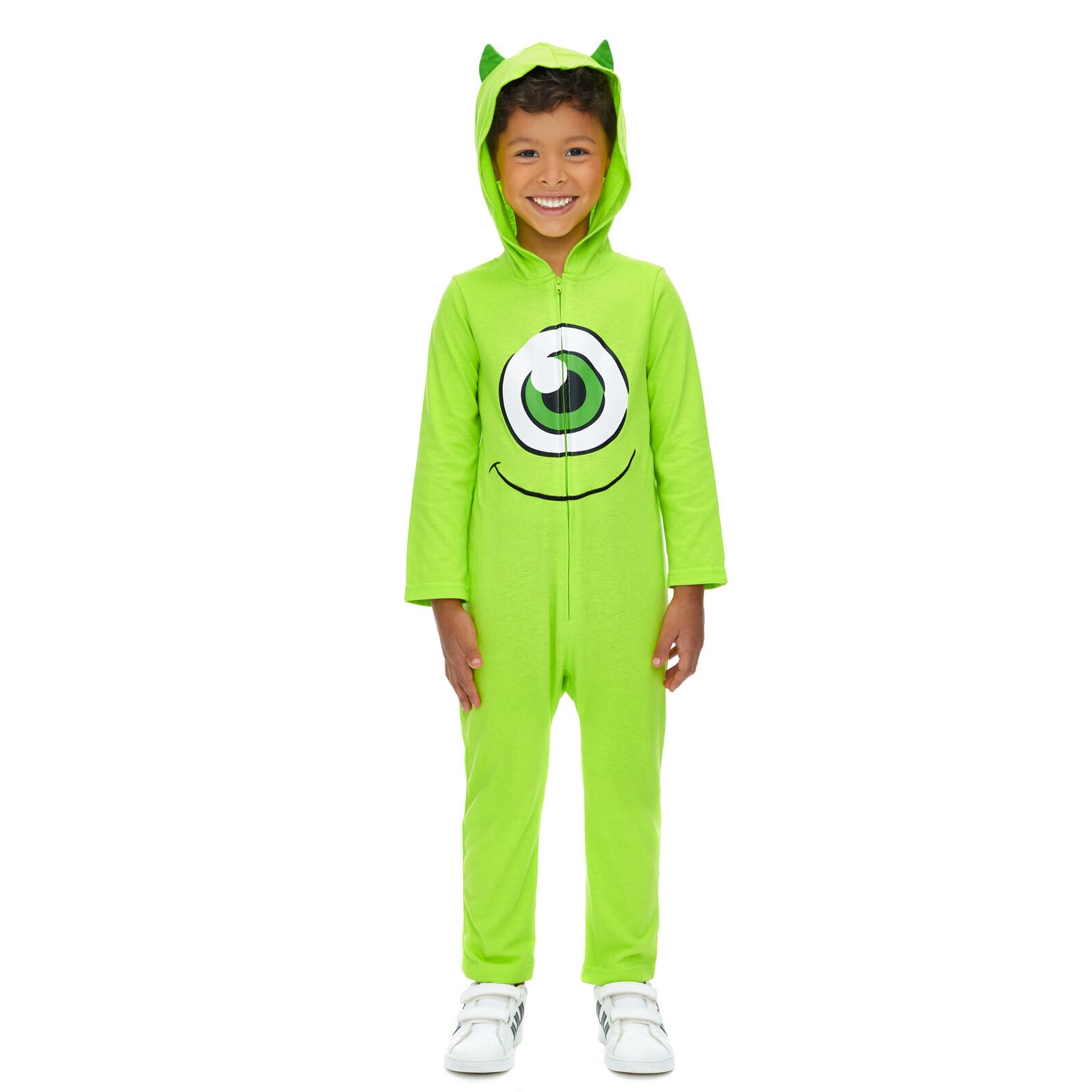 Disney Pixar Monsters Inc. Mike Wazowski Little Boys Cosplay Fur Coverall 7-8