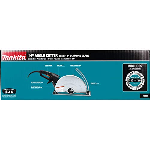 Makita 4114X 14" SJS™ Electric Angle Cutter, with 14" Diamond Blade